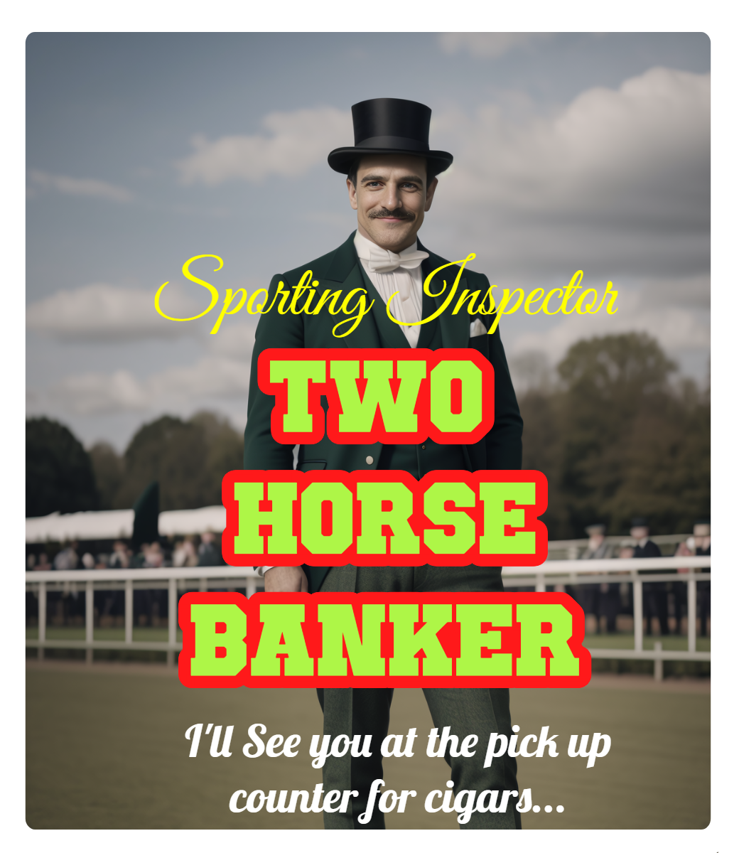 Sporting Inspector – I'll see you at the pickup counter for cigars.